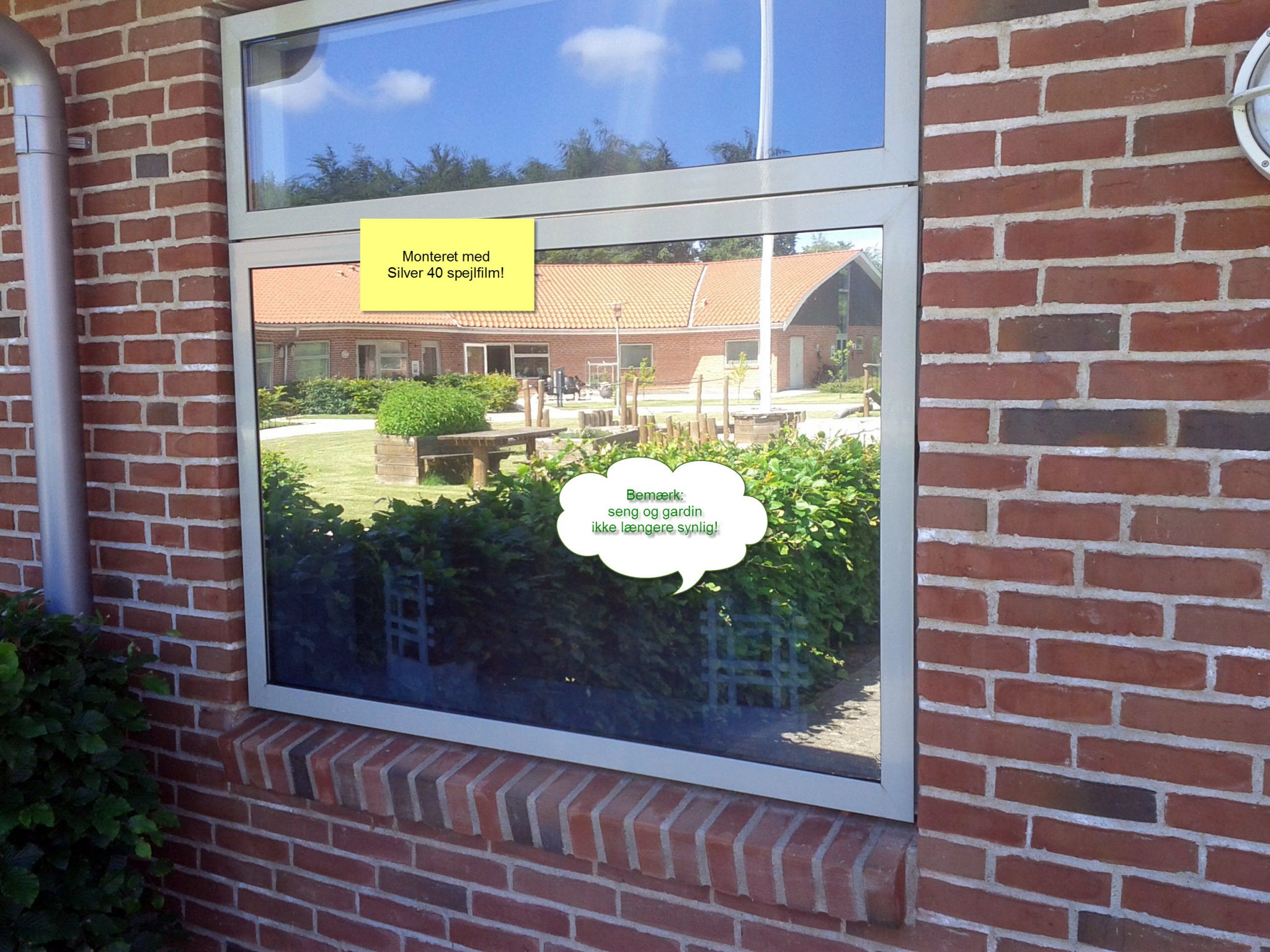 Vinduesfolie og Sandblæst folie til privatliv - One-Way film til vinduer